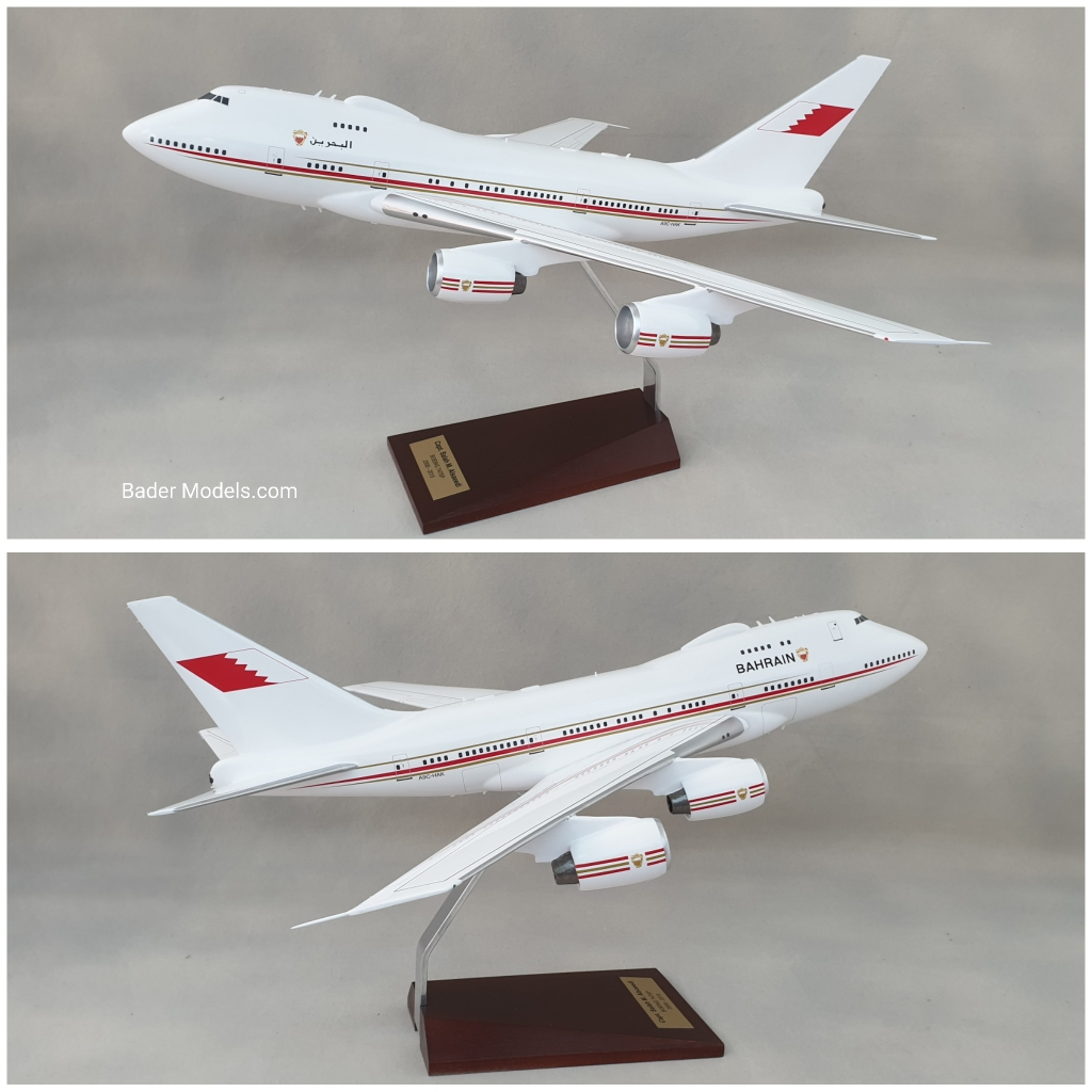 Bahrain Royal Flight - B747SP - (1:144) | Bader Models