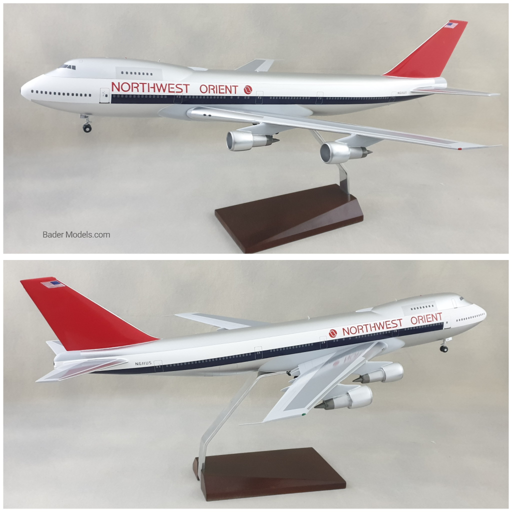 Northwest Orient - B747-200 - (1:100) | Bader Models